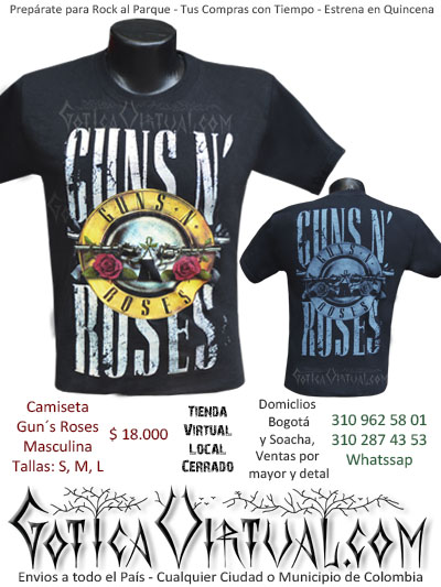 Camisetas Metaleras Rockeras Bogota Negras de Bandas Esqueletos Baratas ...
